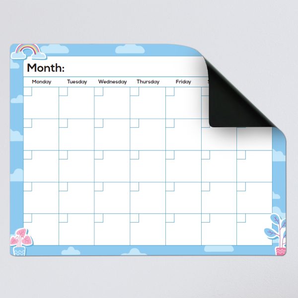 Custom Magnetic Dry Erase Calendar Printing Service